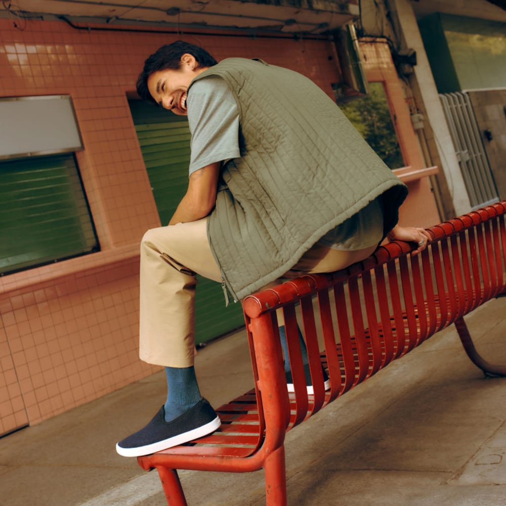 Allbirds Tree Loungers & Reviews, Men's | Sustainable Slip-Ons | Navy ...