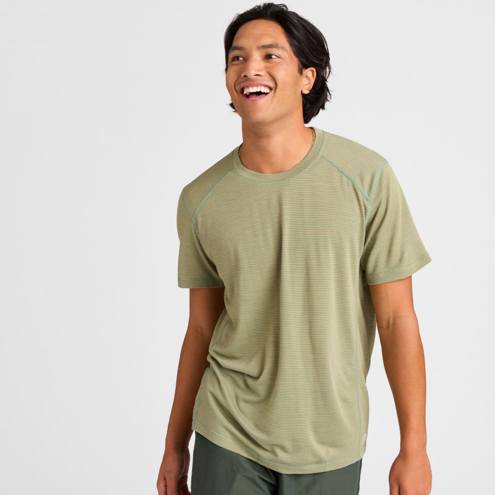 Allbirds Men's Natural Run Tee - Black | Breathable Mesh Tee